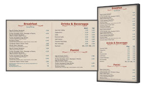 Digital menu boards for coffee shops - Award-winning CMS