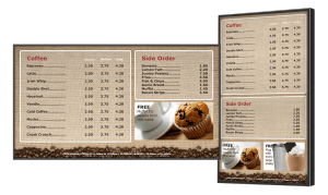 Digital menu boards for coffee shops - Award-winning CMS