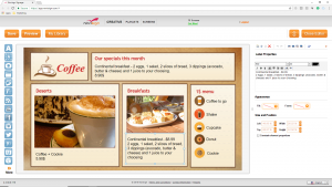 Digital menu boards for coffee shops - Award-winning CMS