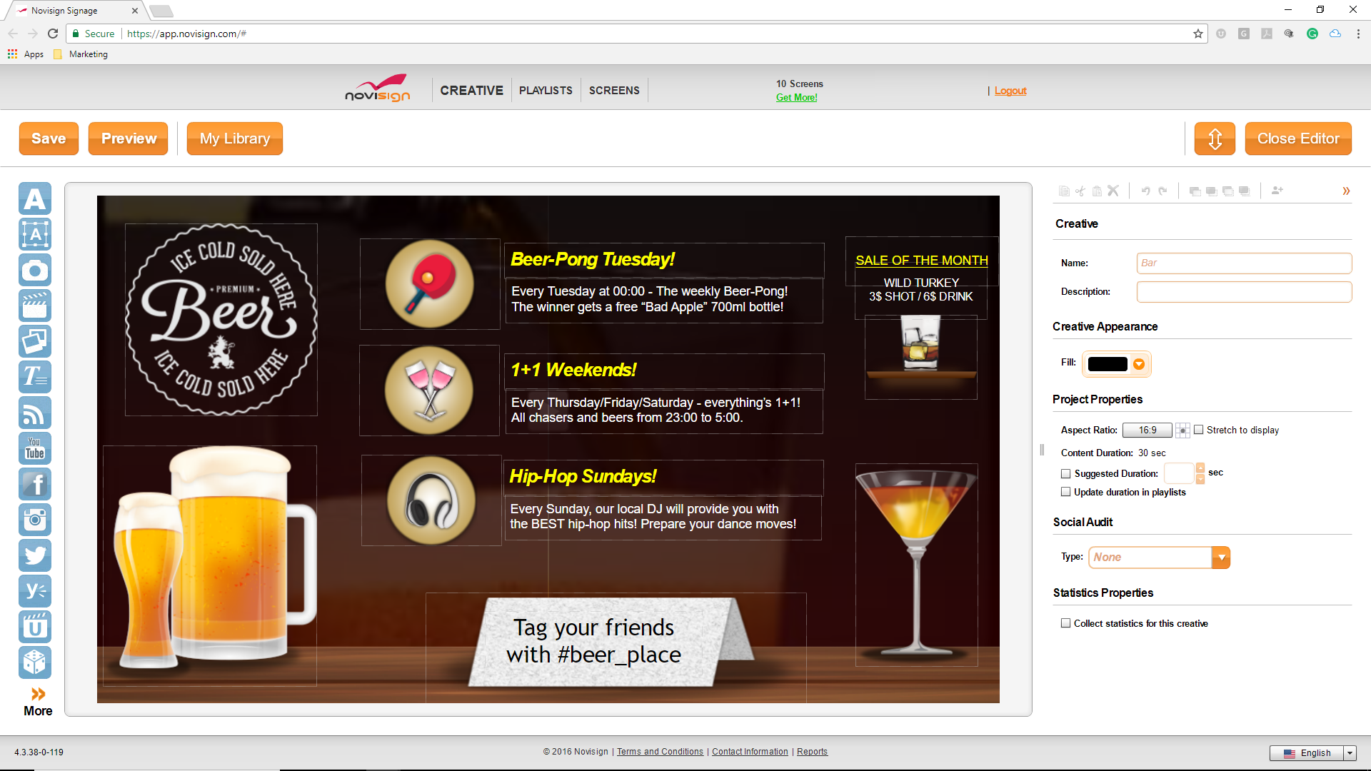 QSR Digital Menu Boards