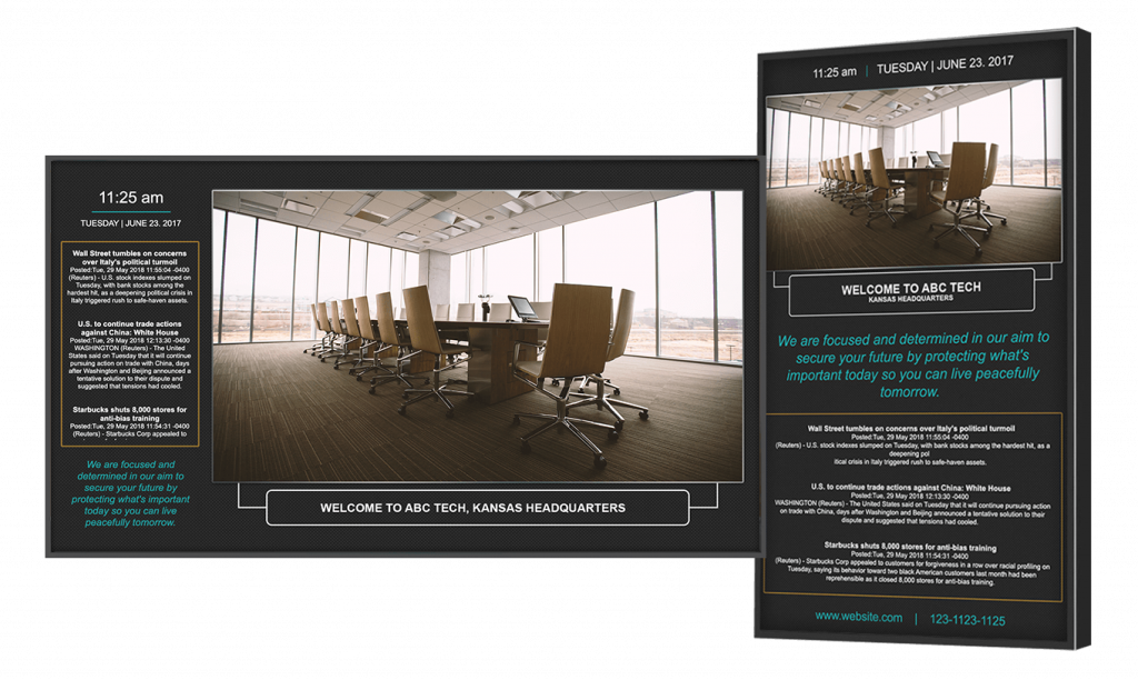 Digital Signage for Corporate Communications