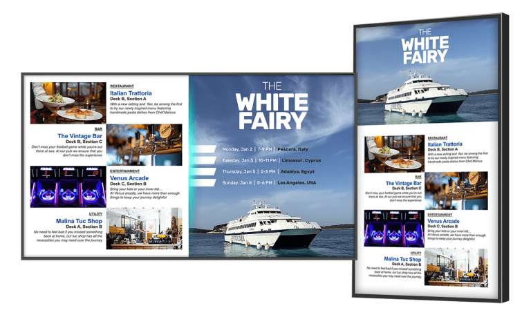 Digital Signage for Cruise Lines