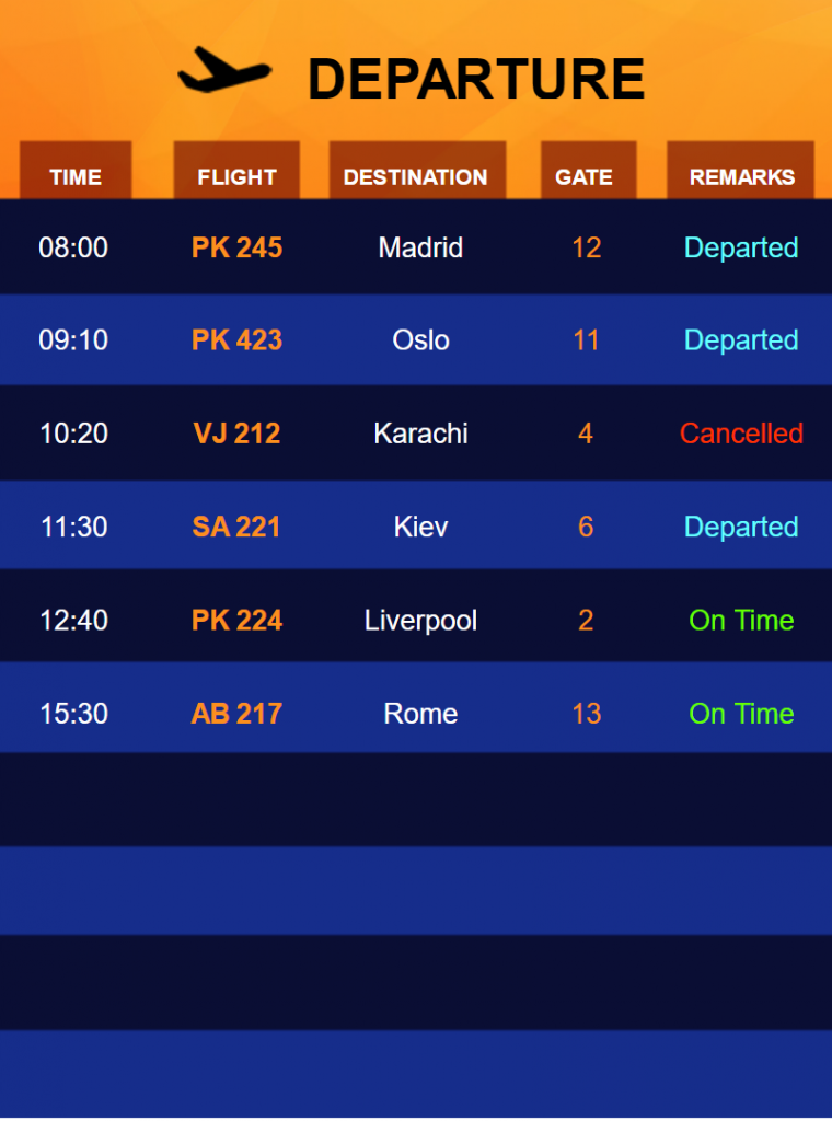 Key Application Examples of Digital Signage for Airports