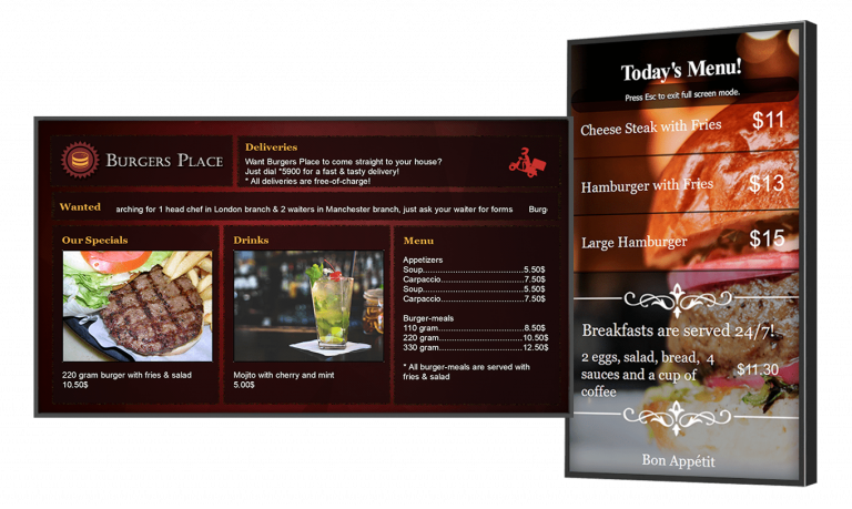 Digital Menu Board Templates