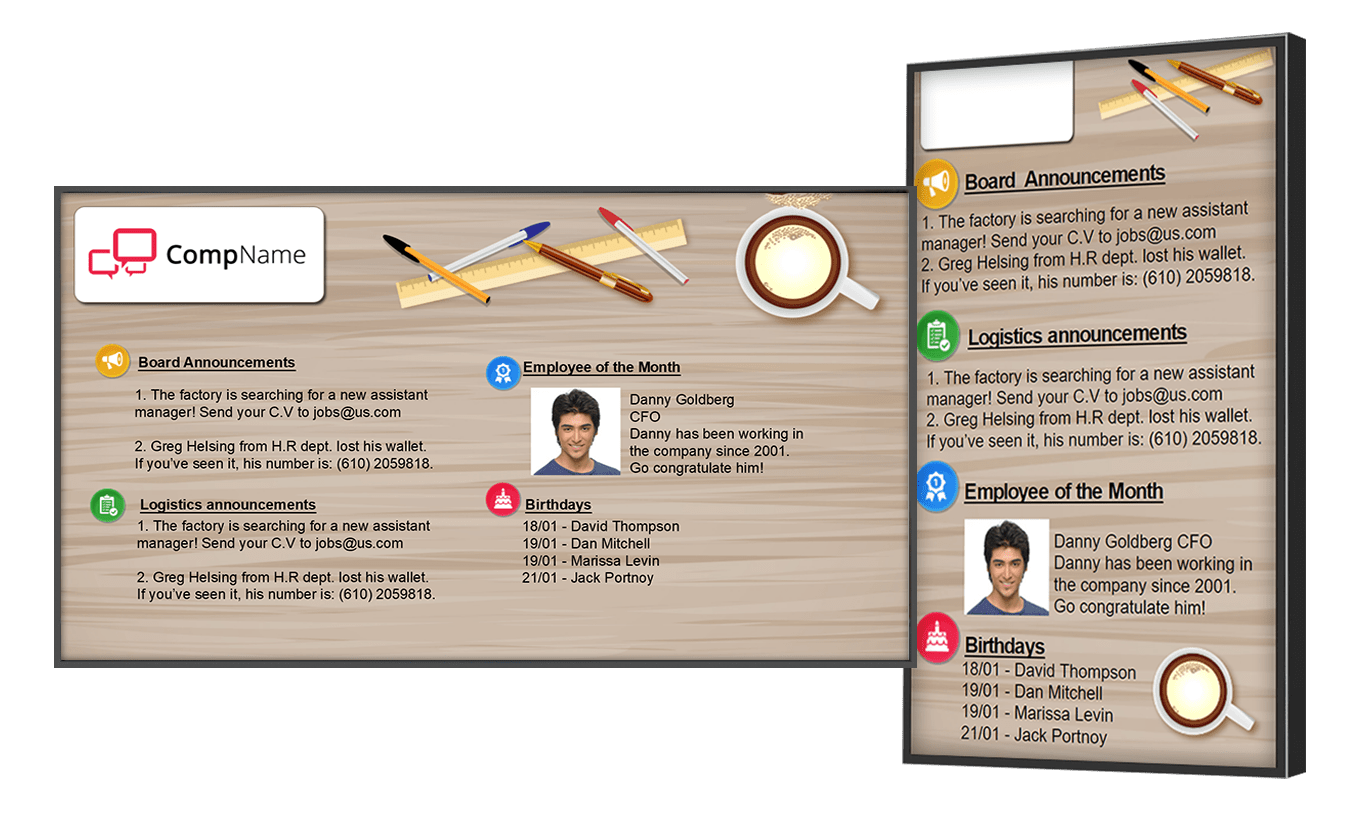 Digital Signage Templates for Corporate Communications