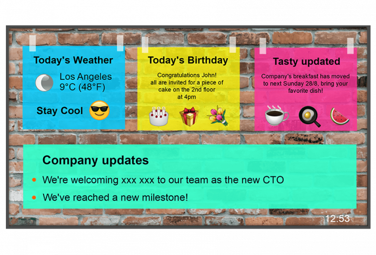 Digital Signage Templates for Corporate Communications