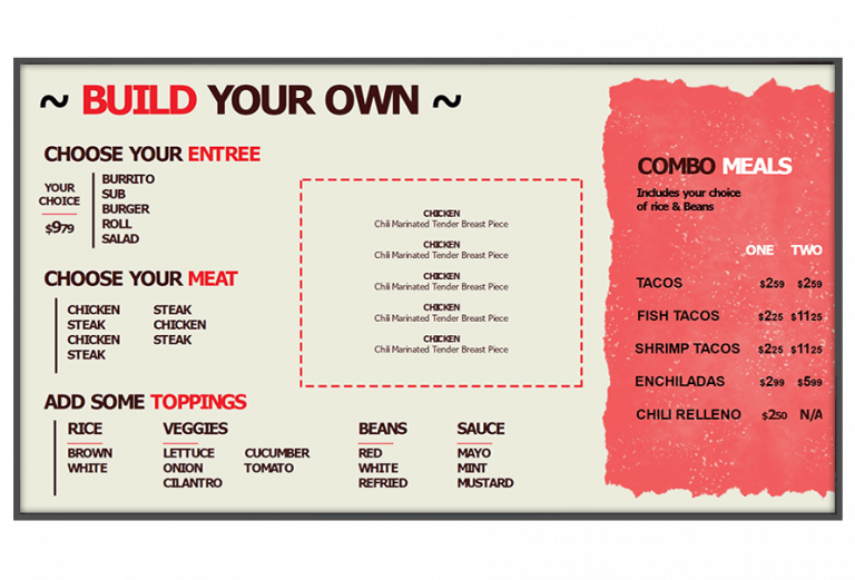 Digital Menu Board Templates