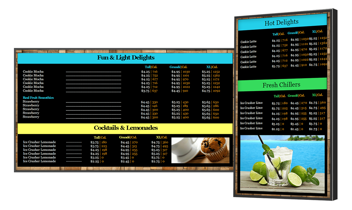 Digital Menu Board Templates