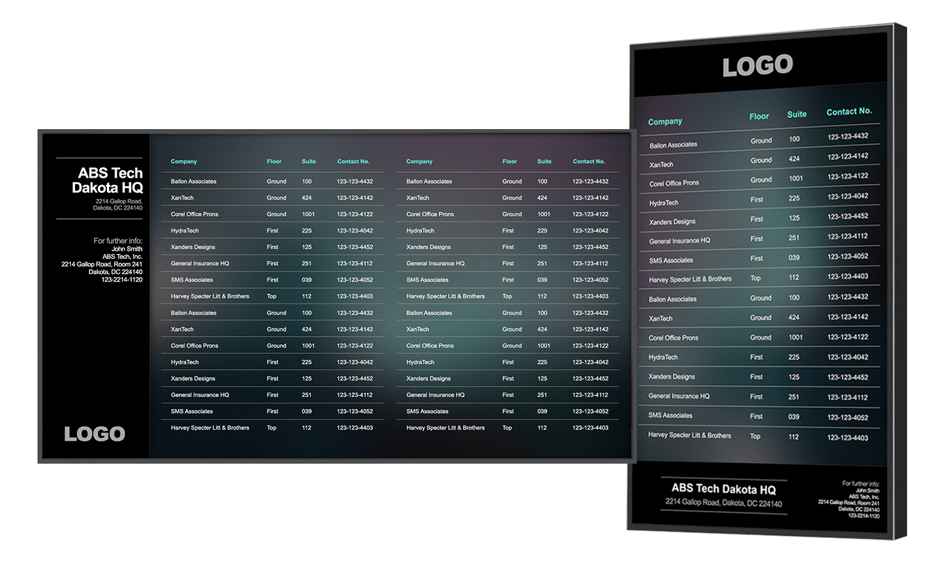 Digital Signage Templates for Corporate Communications