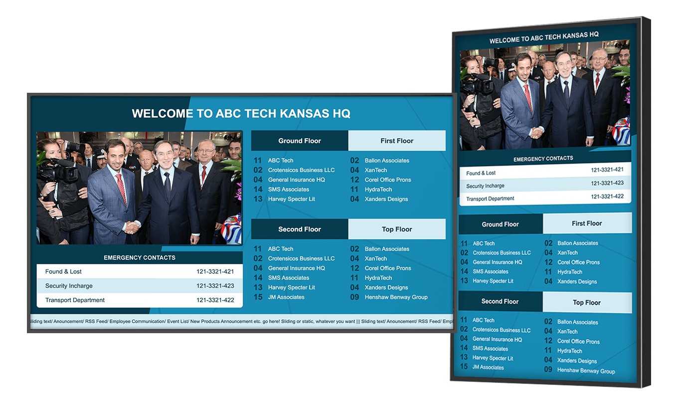 Digital Signage Templates for Corporate Communications