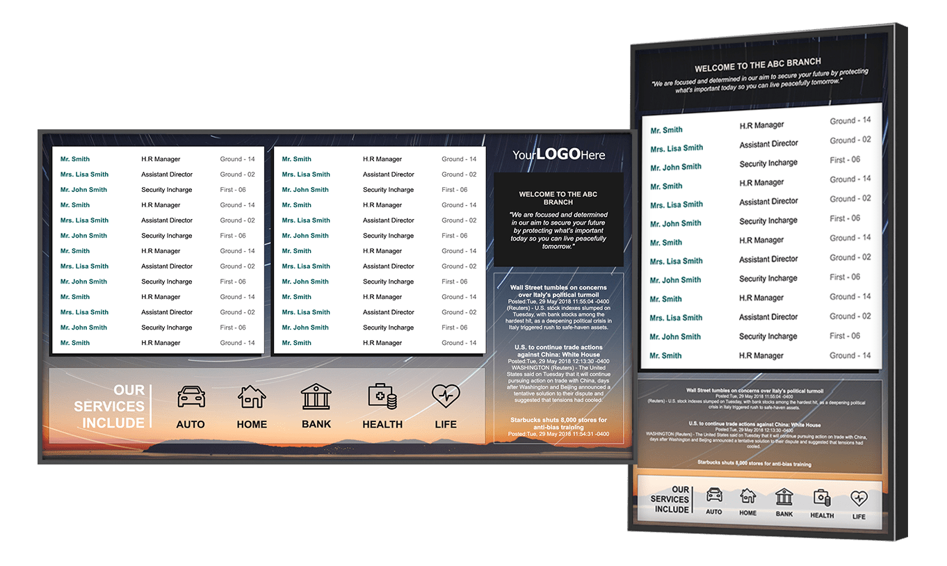Digital Signage Templates for Corporate Communications