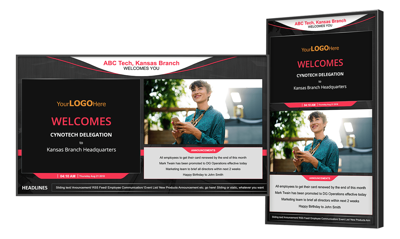 Digital Signage Templates for Corporate Communications