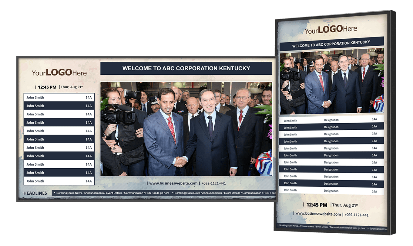 Digital Signage Templates for Corporate Communications