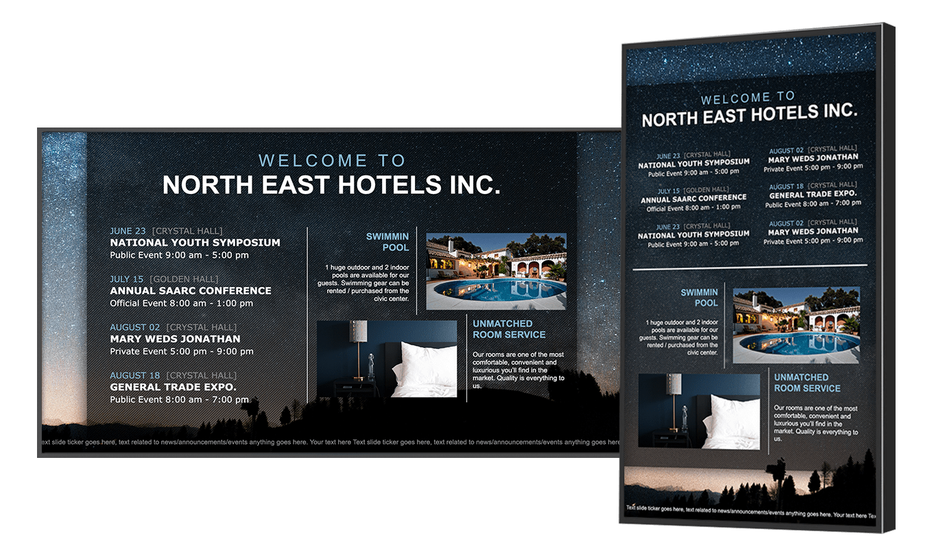 Hospitality Signage Templates