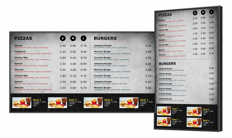 Digital Menu Board Templates