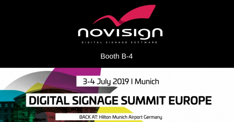 NoviSign Exhibiting at 2019 Europe's Digital Signage Summit