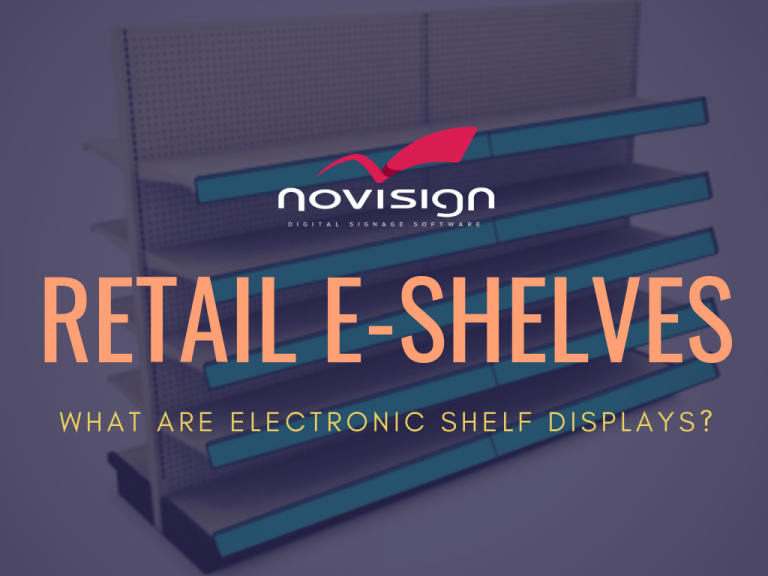 What are retail electronic shelf displays? (store shelf digital signs)