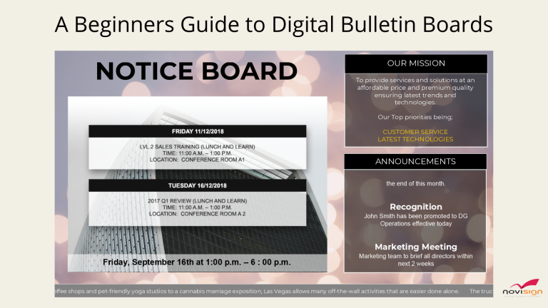 Digital Bulletin Boards Guide