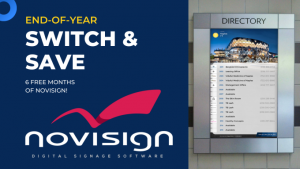 NoviSign Digital Signage Introduces a New Year-End Switch & Save Program