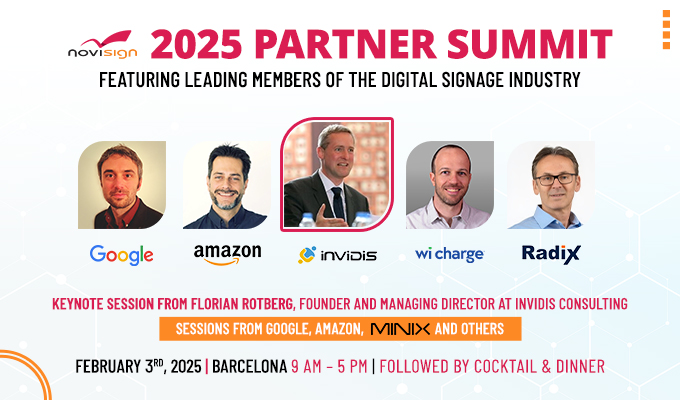 NoviSign Partner Summit 2025 in Barcelona – Sign Up Now
